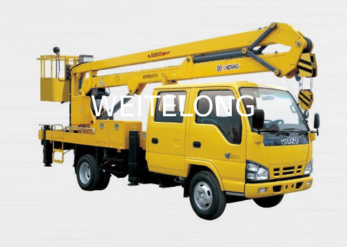 Durable Aerial Working Truck Mounted Lift 9.1m 2000kg For Reaching Up