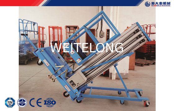 Self-propelled aerial work platform , Mobile elevating work platform safety single / double mast