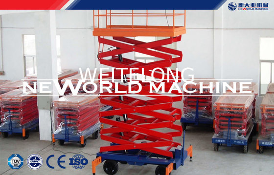 16m Mobile Hydraulic Platform Lift  DC 24V Powered , hydraulic lift platform