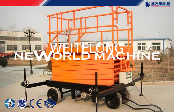 16m Mobile Hydraulic Platform Lift  DC 24V Powered , hydraulic lift platform