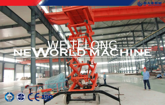 16m Mobile Hydraulic Platform Lift  DC 24V Powered , hydraulic lift platform