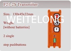 Universal Suspended Platform Parts F21 - 2S radio remote control for crane