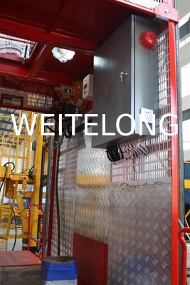 Double Cage Construction Material Hoists 36m/min 60HZ Ketong SC200 200TD