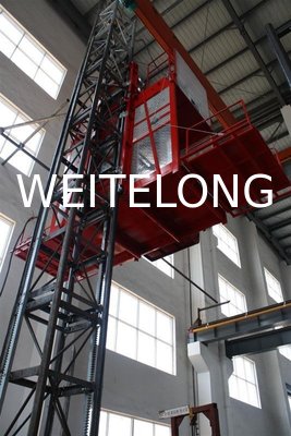 Single Cage Construction Material Hoists 2000kgs 380V 50HZ