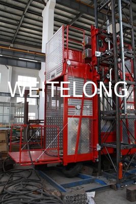 Single Cage Construction Material Hoists 2000kgs 380V 50HZ