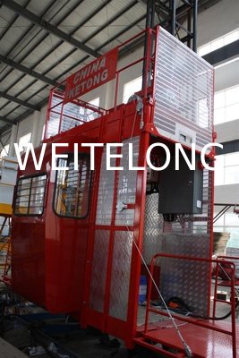 Single Cage Construction Material Hoists 2000kgs 380V 50HZ
