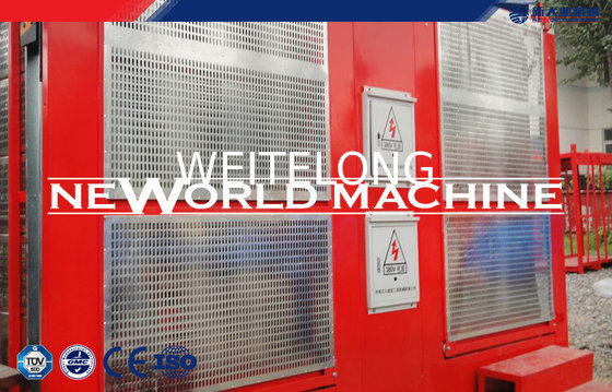 NEWORLD SS100 Construction Material Hoist 1 ton each lifting capacity double cage