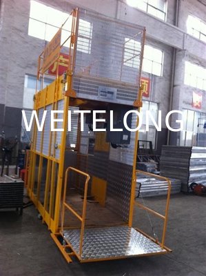 Ramp Door Style Construction Hoist Elevator , Construction Lifting Equipment