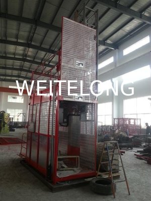 Sliding Door Construction Hoist Elevator Easy To Move CE ISO GOST