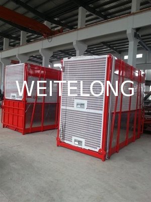 Sliding Door Construction Hoist Elevator Easy To Move CE ISO GOST