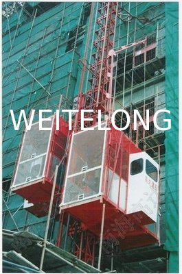 Building Construction Hoist Elevator 2000kgs Load Capacity