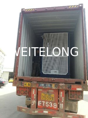 Aluminum Construction Hoist Elevator Up Down Door Style 3.2mx1.5mx2.5m Cage Size