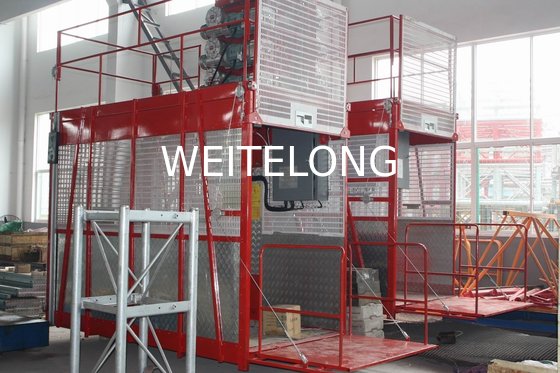 SC200 Vertical Construction Hoist Elevator , 3 Ton Reliable Electric Hoist