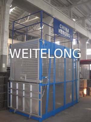 3 Ton SC100 Electric Construction Hoist Elevator With 3*1.5*2.5 Single Cage