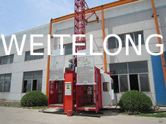 Loading 6000Lbs Construction Hoist with 2600kg Counter Weight , Cargo Hoist