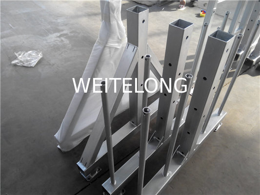 Hot Galvanized Suspended Platform Cradle 3 Sections High Rise Building