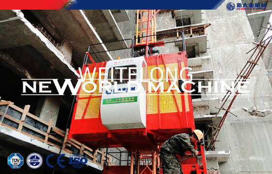 Safety SC200 / 200 cage hoist Construction Sky Lift crane hoist with 4T capacity