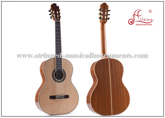 Handmade Classical Guitars Fine Fretted String Instruments With Spruce Plywood Sapeli Rosewood Material