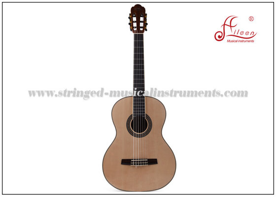 Handmade Classical Guitars Fine Fretted String Instruments With Spruce Plywood Sapeli Rosewood Material