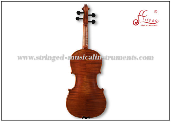 Red Brown Antique Flamed Maple Violin , Student Violins For Beginners Fine Even Grained Spruce Top