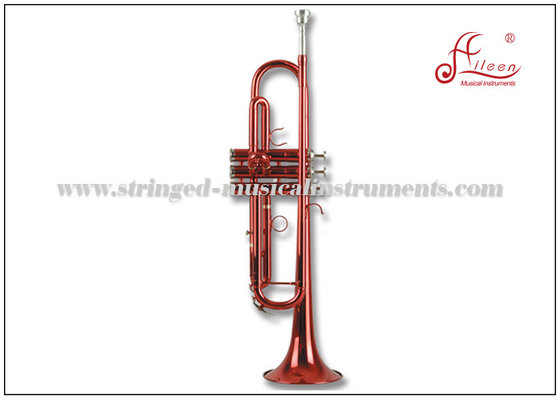 Bb Key Nickel Plated Trumpet , Brass Student Model Trumpet Music Instruments