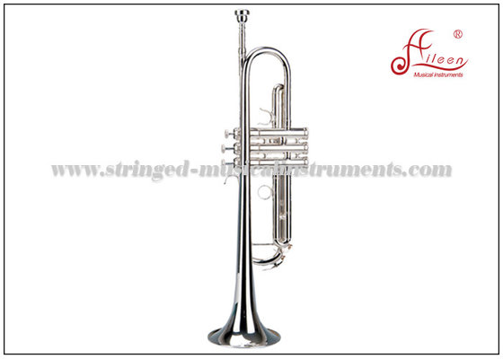Nickel Silver Valves Nickel Plated Trumpet Musical Instrument For Student Bb Key Tone