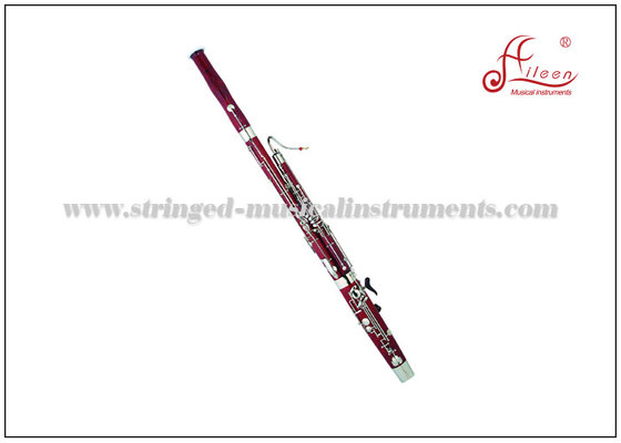Woodwind Musical Instruments Glossy Red Maple Body 26 Keys C Key Bassoon