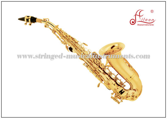 Bb Key Soprano Sax Saxophone Musical Instruments With Bakelite Head Material