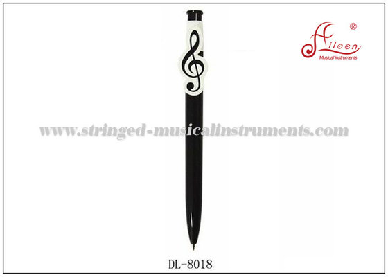 Black / White Ball Pen Colorful Music Related Gifts Light Weight