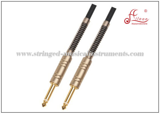 1/4" TS Coiled Guitar Cable With 6.0 mm Outer Diameter 0.5-  50 m Length
