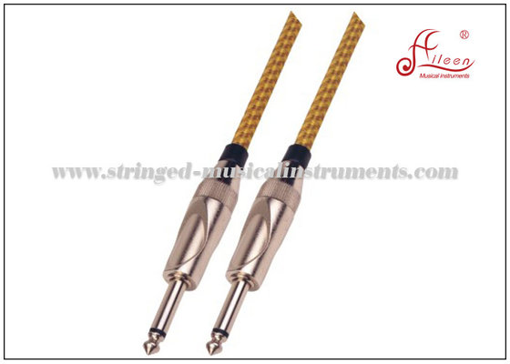 1/4" TS Coiled Guitar Cable With 6.0 mm Outer Diameter 0.5-  50 m Length