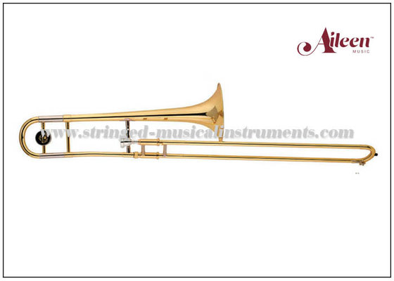 Bb Key Tenor Trombone Brass Musical Instruments With ABS Case Or Soft Bag