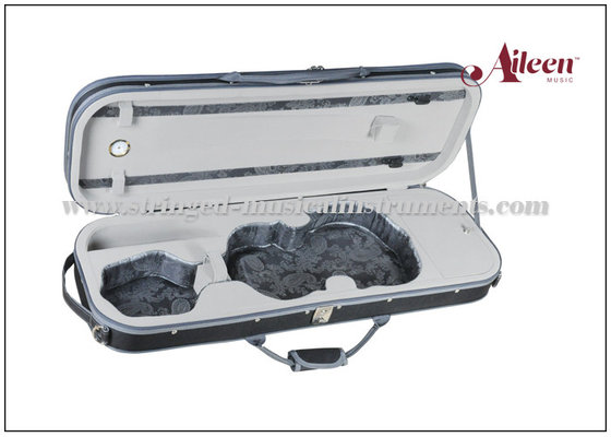 Quality Oxford / Twill Exterior Hard Violin Case With Music Pocket And Subway Strap Violin Case