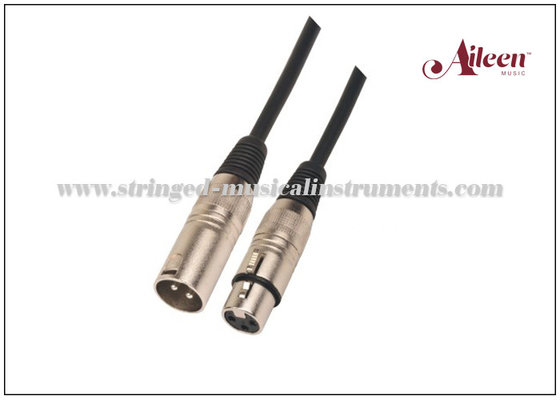 Flexible 6mm Spiral Xlr To Xlr Cable 0.5 - 50 M Length Microphone Cable