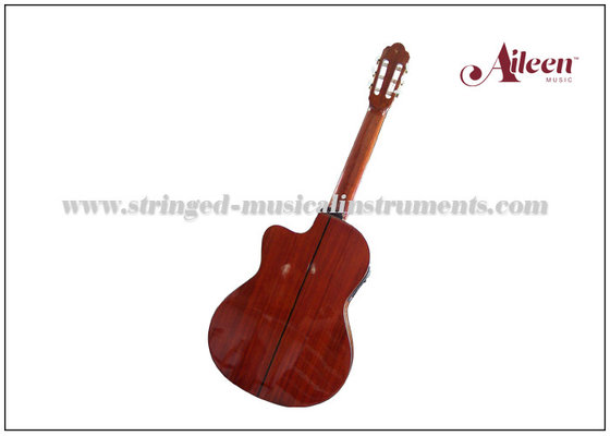 39" Cutaway Spruce plywood and 650mm , length Electric Classical Guitar with 4-Band EQ