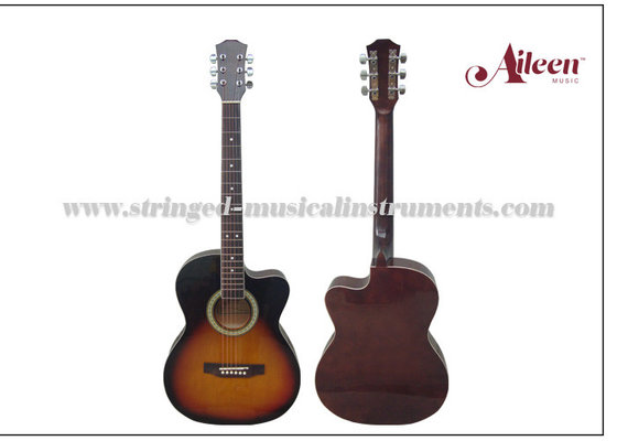 All Linden Plywood Alternative Colorful Cutaway 38  " Glossy or Matt finish Acoustic Guitar