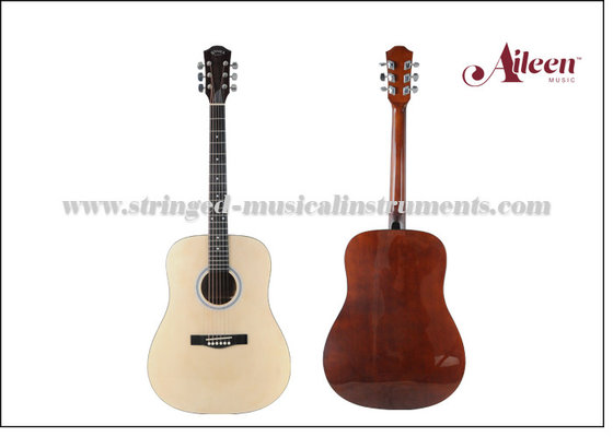 41" Chrome plated Dreadnought Fine Fretted String Instruments OEM Acoustic Guitar ( AF29 )