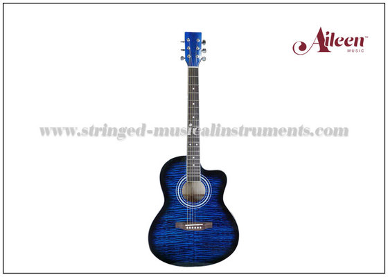39" Linden Plywood Rosewood fingerboard Colour Acoustic Guitar ( AF228 )