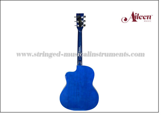 39" Linden Plywood Rosewood fingerboard Colour Acoustic Guitar ( AF228 )