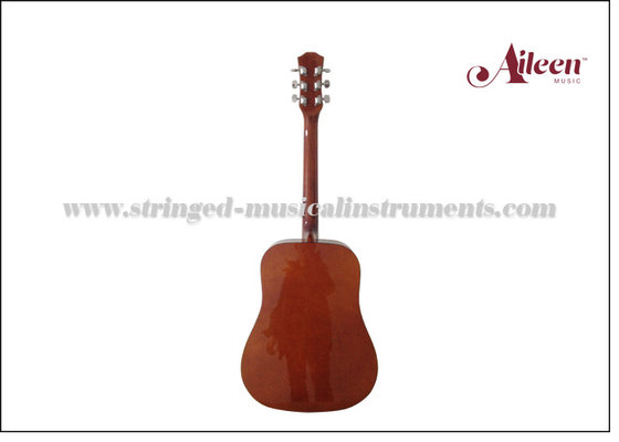 41" Chrome plated Dreadnought Colour Fine Fretted String Instruments Acoustic Guitar (AF229)