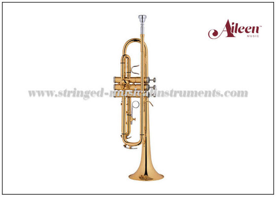 American Style Brass Lacquered Yellow Brass Trumpet TP8394G Bb Key 4.843" Bell