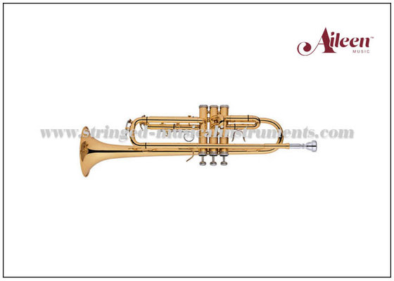 American Style Brass Lacquered Yellow Brass Trumpet TP8394G Bb Key 4.843" Bell