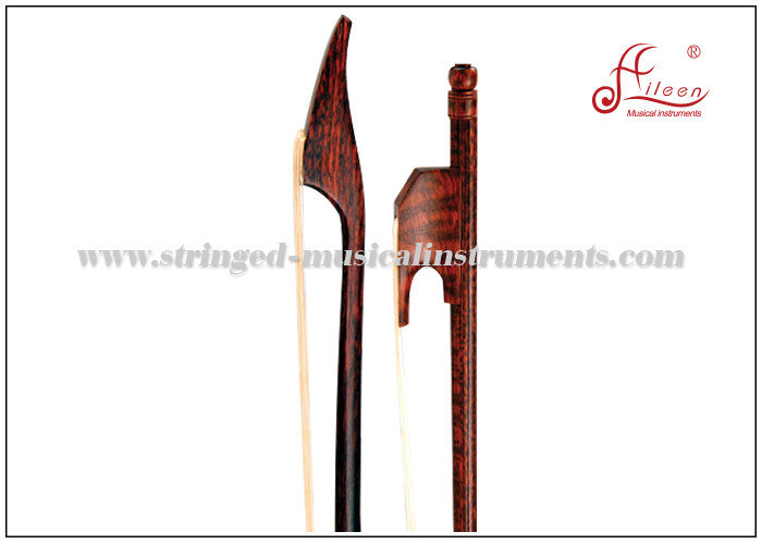 String Instruments Baroque Violin Bow , Wood Snakewood Violin Bow Full Size
