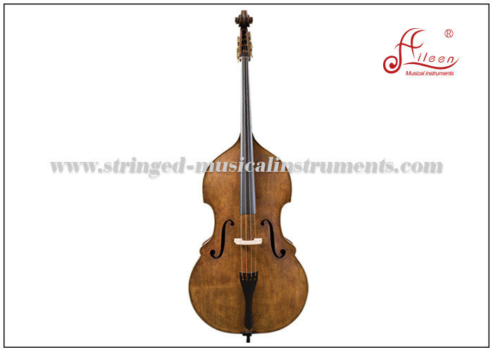 Antique Style Brown 4 String Double Bass For Professional Musicians ISO9001 / CQM / TUV
