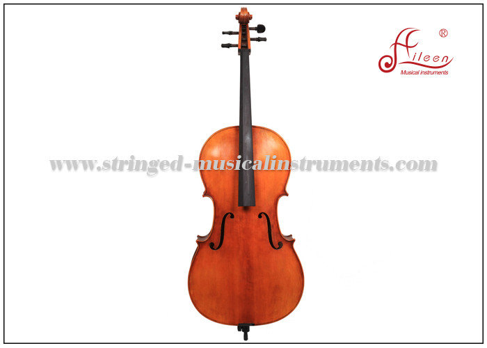 4/4 Music Instruments Cello , High Quality Cello With Ebony Parts Spruce Top Flamed Maple Back