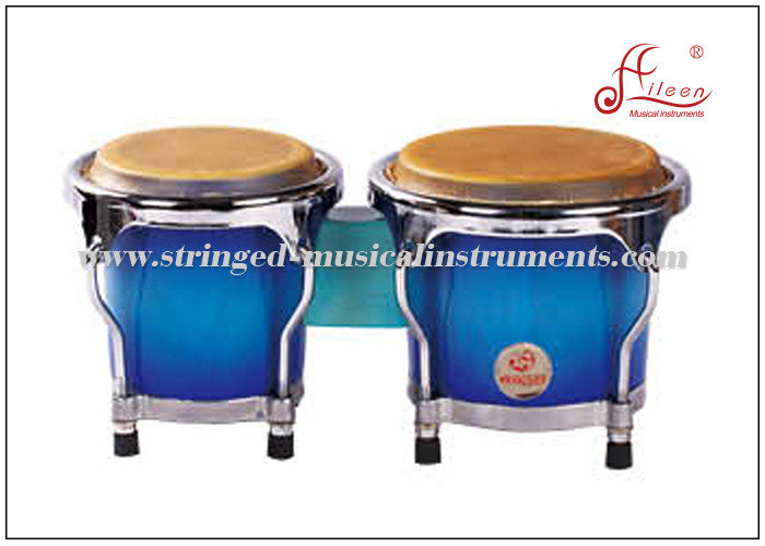 Birchwood  Small Bongo Drums , Gray aluminum Bottom ring 4" / 5" Latin Percussion Bongos