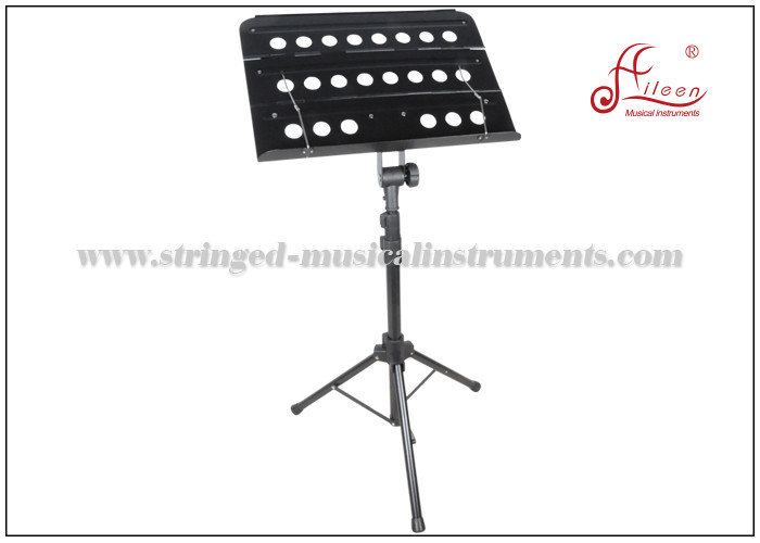 Adjustable Music Sheet Stand , Collapsible Sheet Music Holder With Aluminum And Iron Material