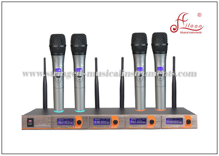 FM UHF MIC Professional Sound Systems , UHF 600-920MHz Portable Wireless PA System