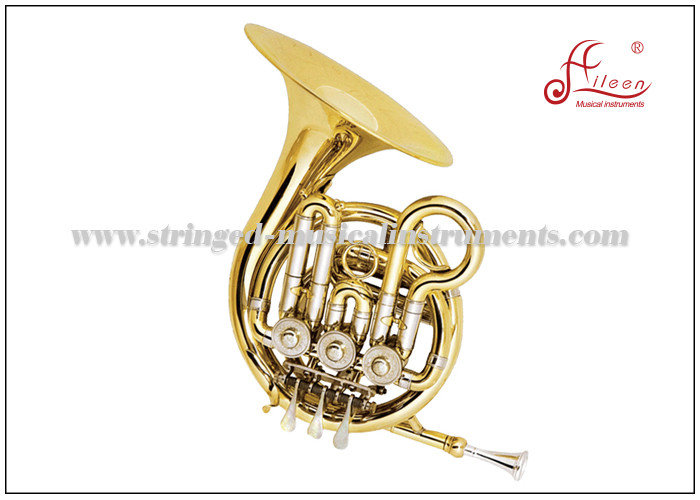 Bb Tone Mini French Horn Brass Musical Instruments for Students / Beginners
