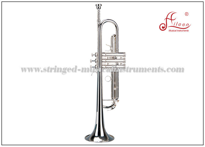 Nickel Silver Valves Nickel Plated Trumpet Musical Instrument For Student Bb Key Tone